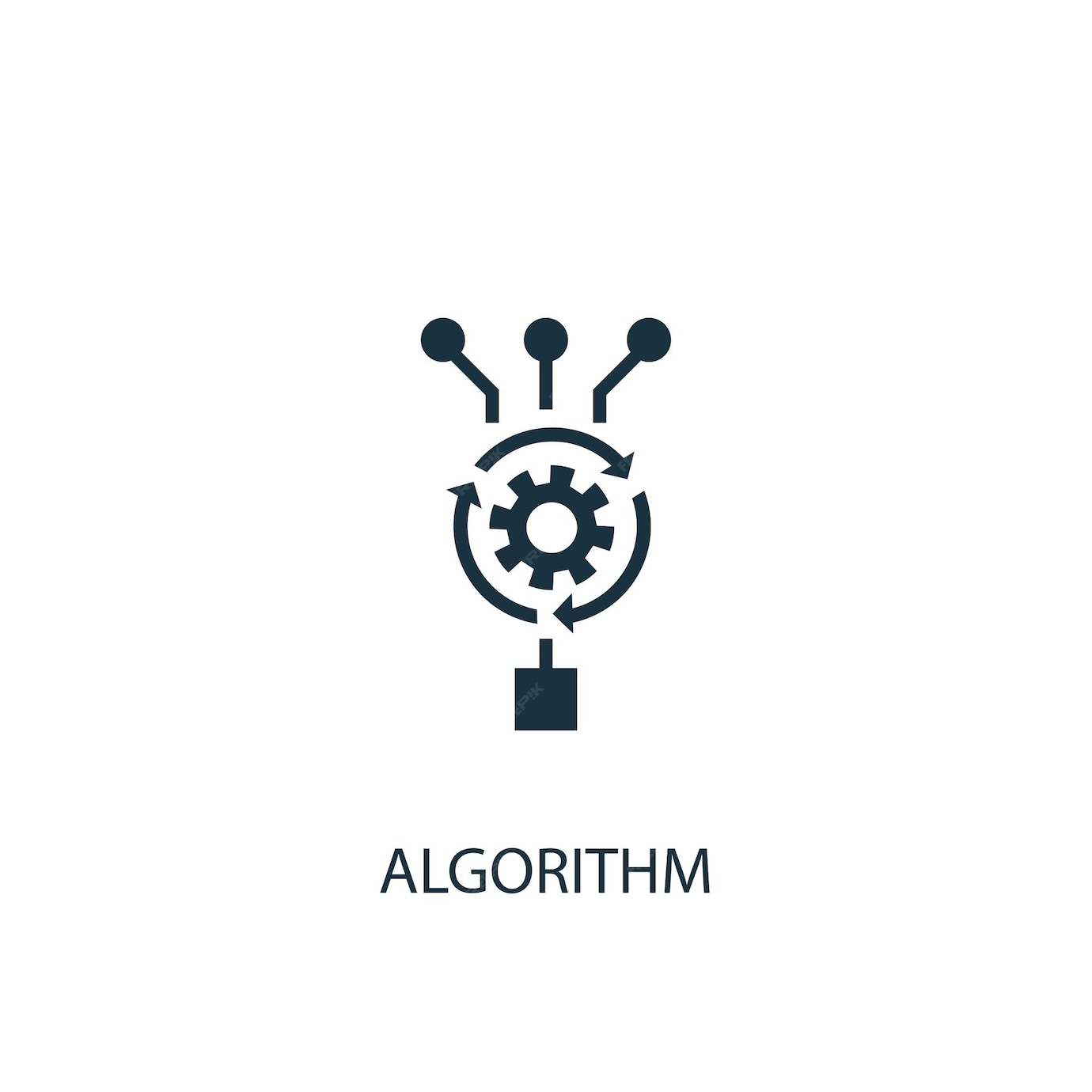 Premium Vector | Algorithm icon. simple element illustration. algorithm ...