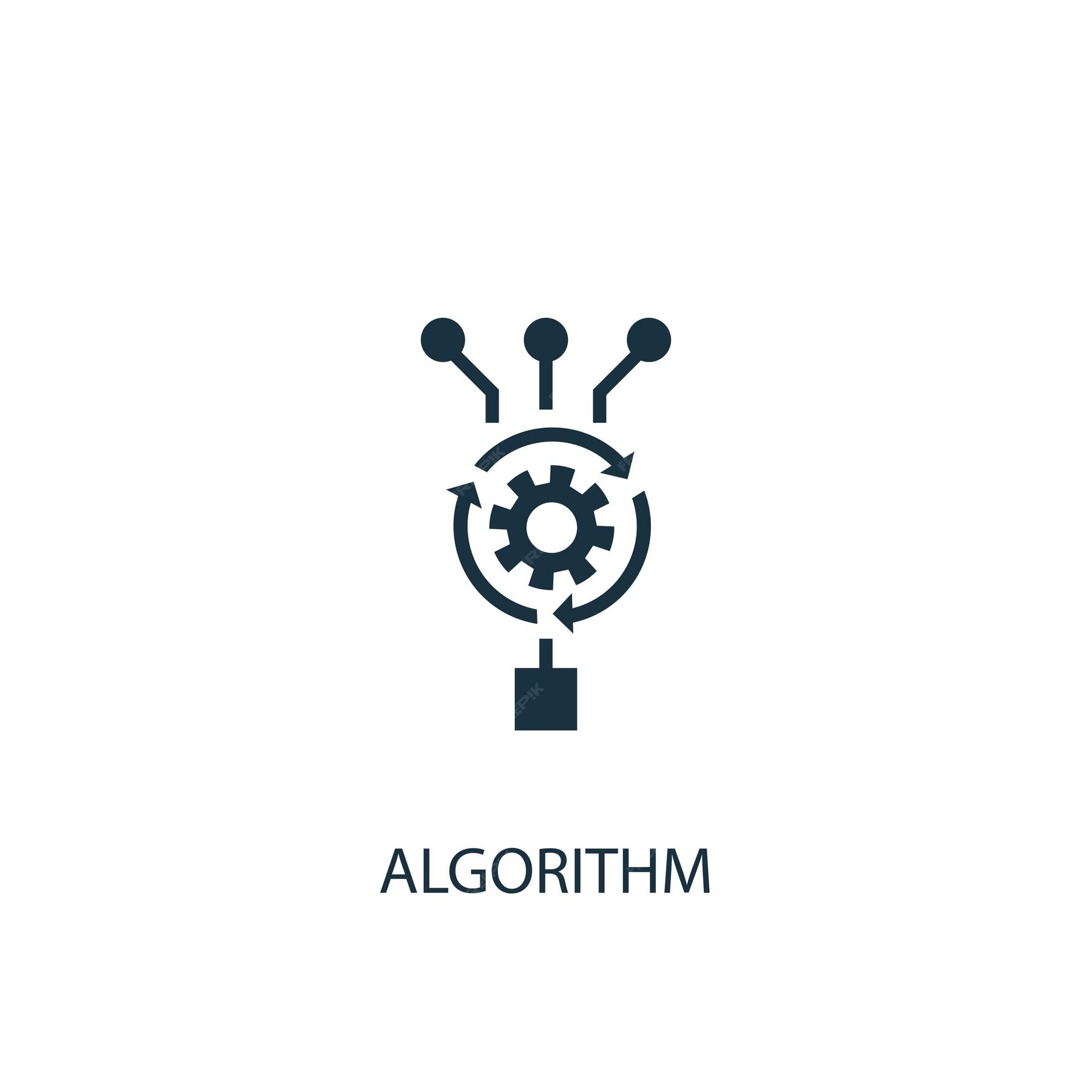 Premium Vector | Algorithm icon. simple element illustration. algorithm symbol design from ...