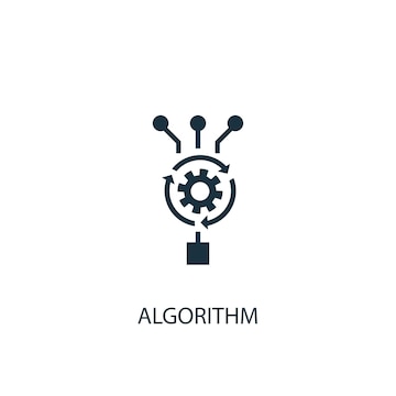 Premium Vector | Algorithm icon. simple element illustration. algorithm ...