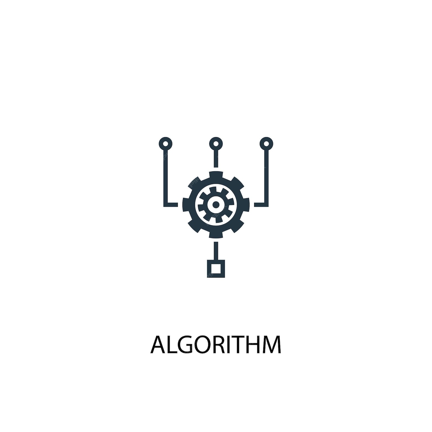 Premium Vector | Algorithm icon. simple element illustration. algorithm ...