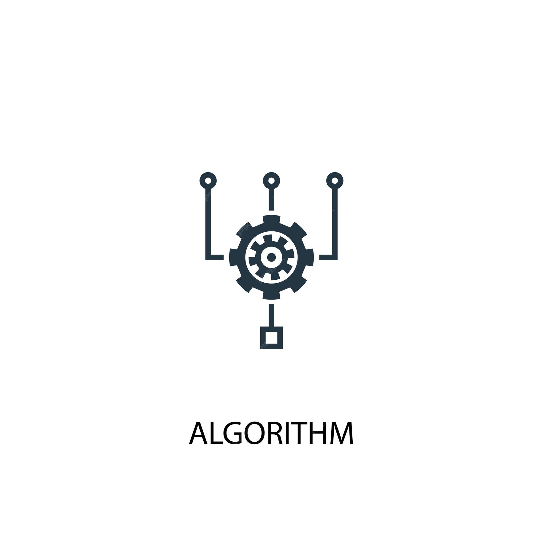 Premium Vector | Algorithm icon. simple element illustration. algorithm ...