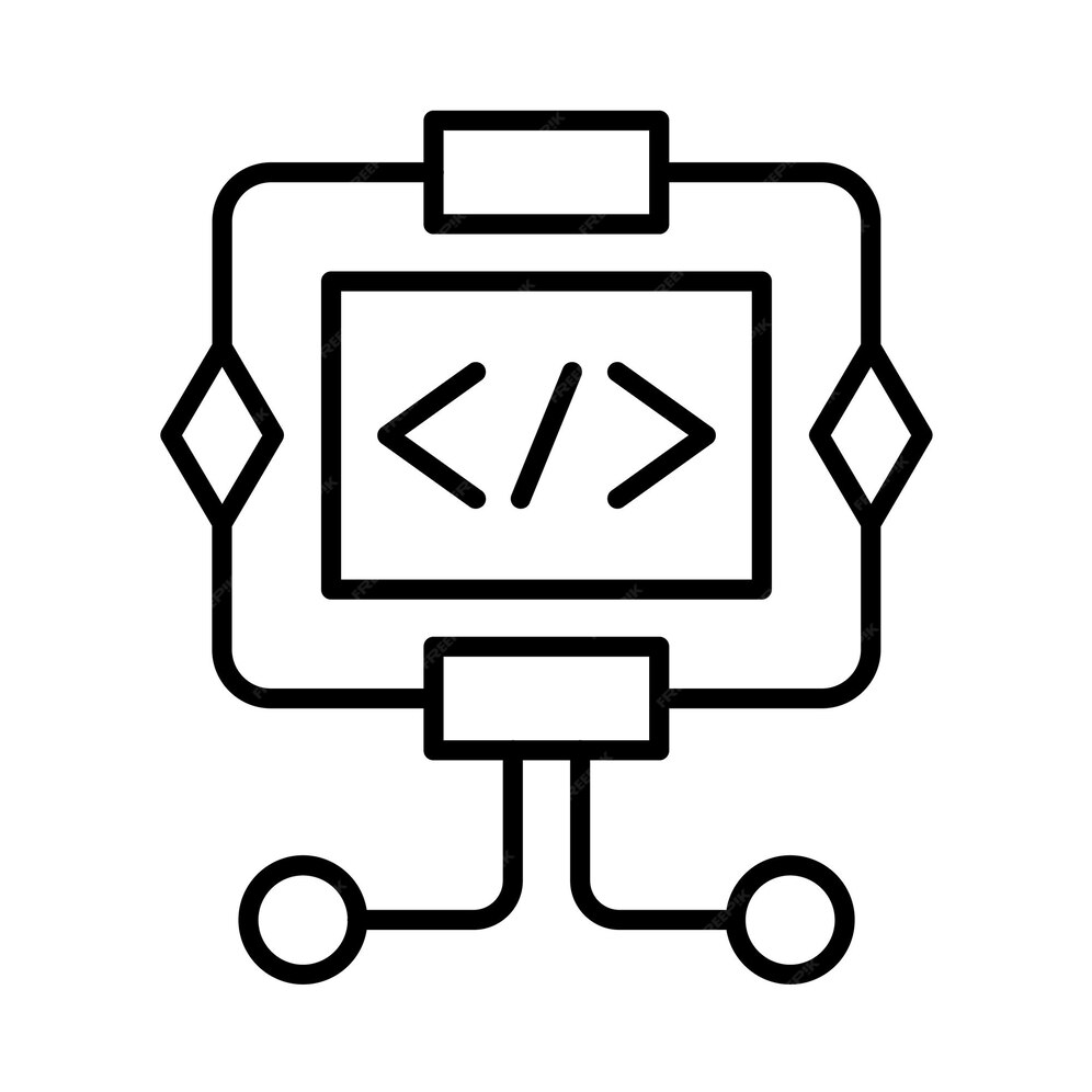 Premium Vector | Algorithm line illustration Premium Vector | Algorithm line illustration