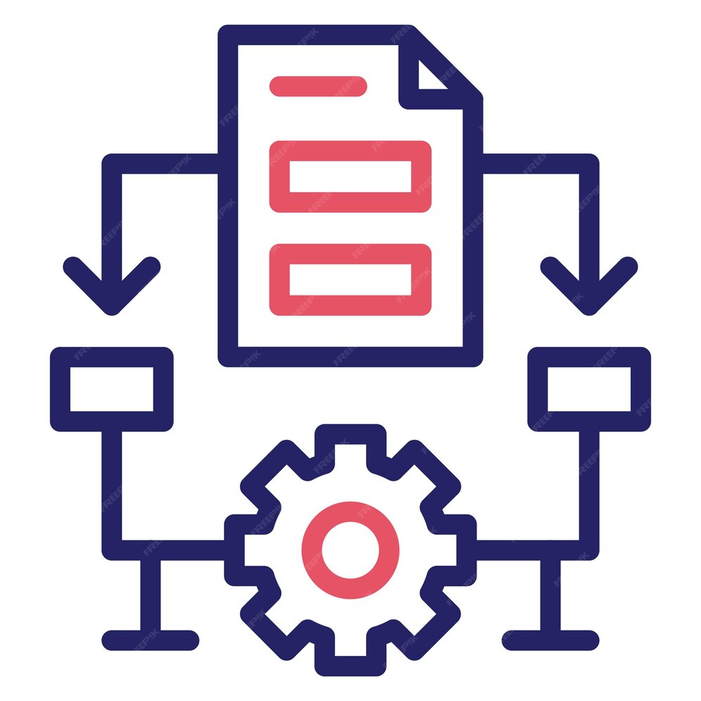 Premium Vector | Algorithm vector icon illustration of Coding and ...