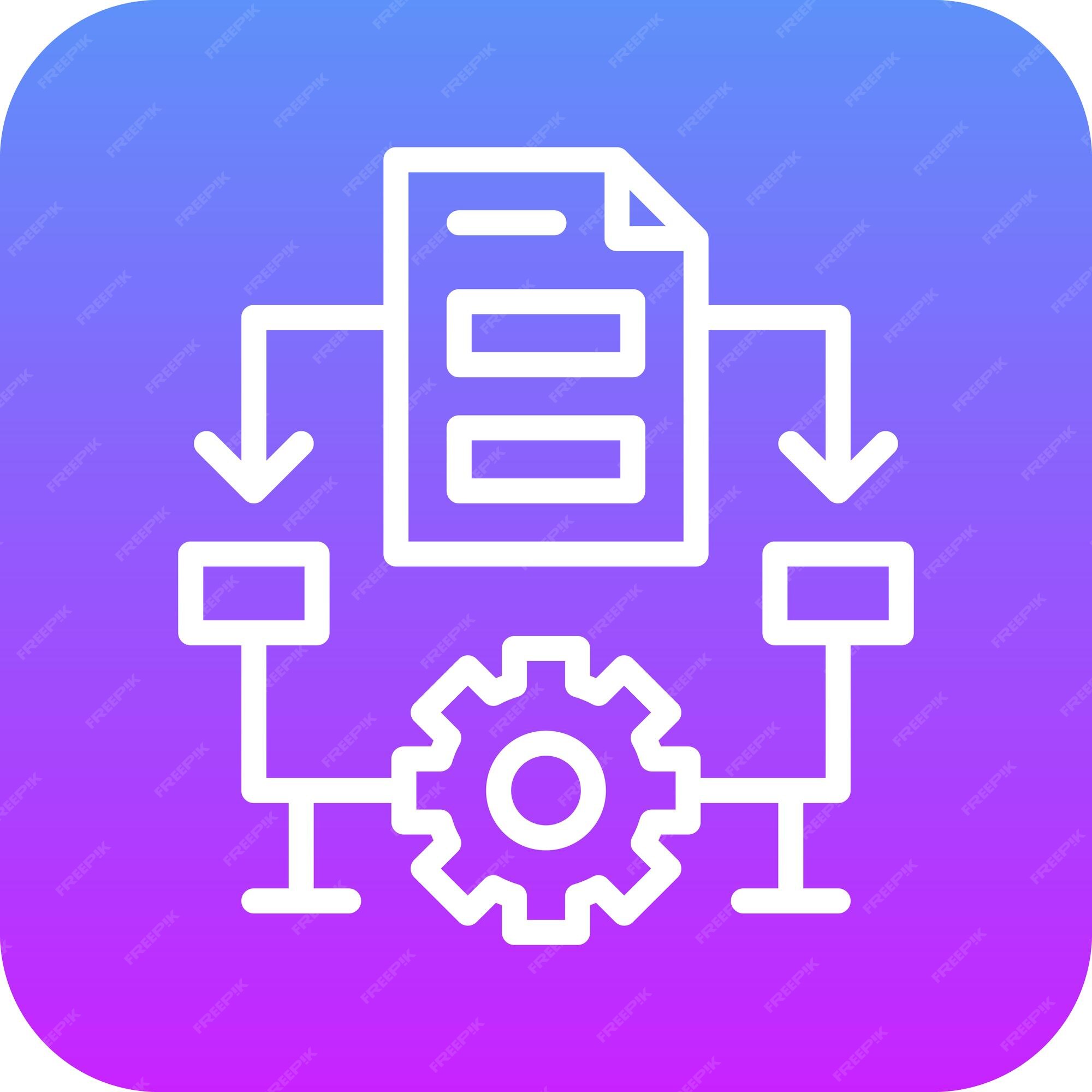 Premium Vector | Algorithm vector icon illustration of Coding and Development iconset