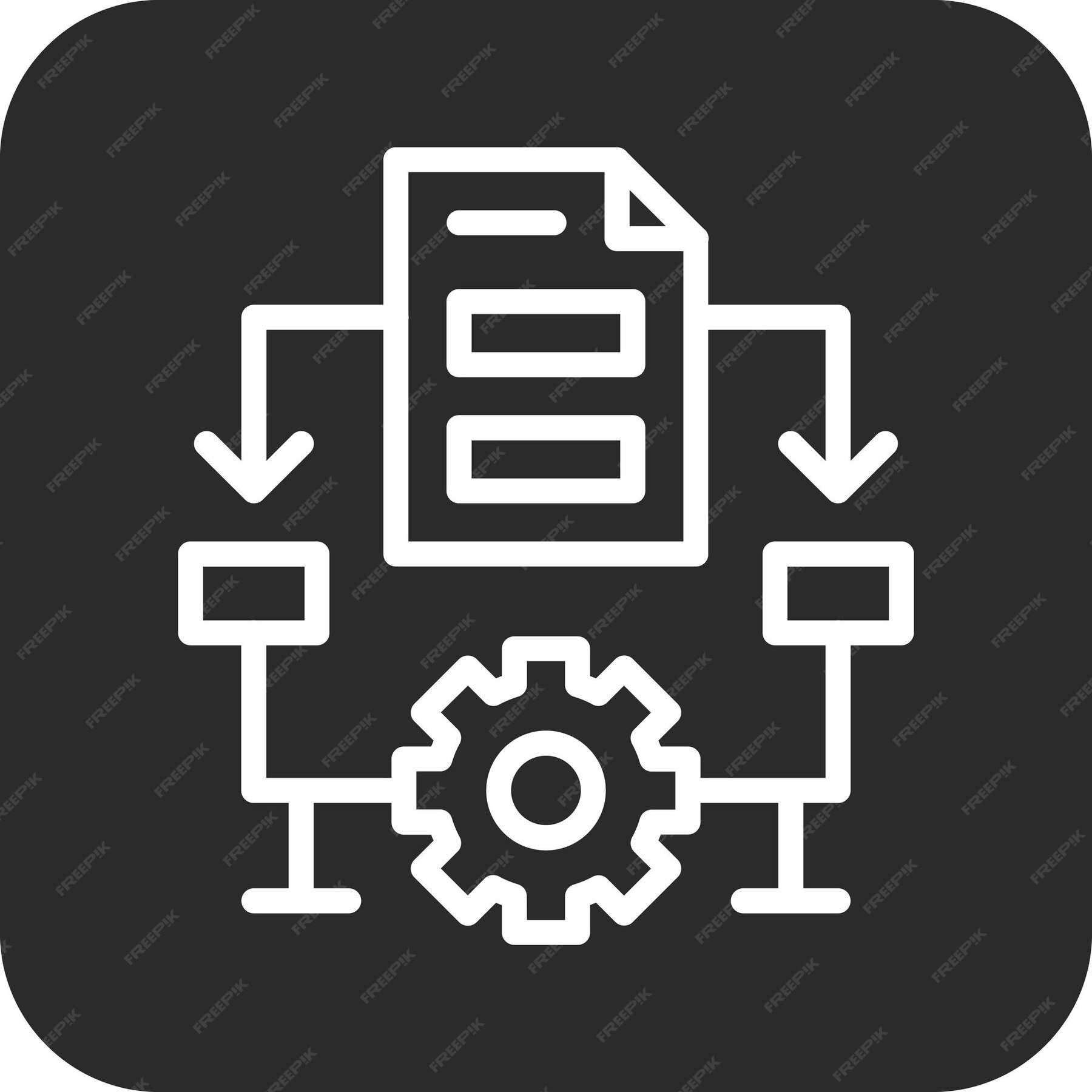 Premium Vector | Algorithm vector icon illustration of Coding and ...