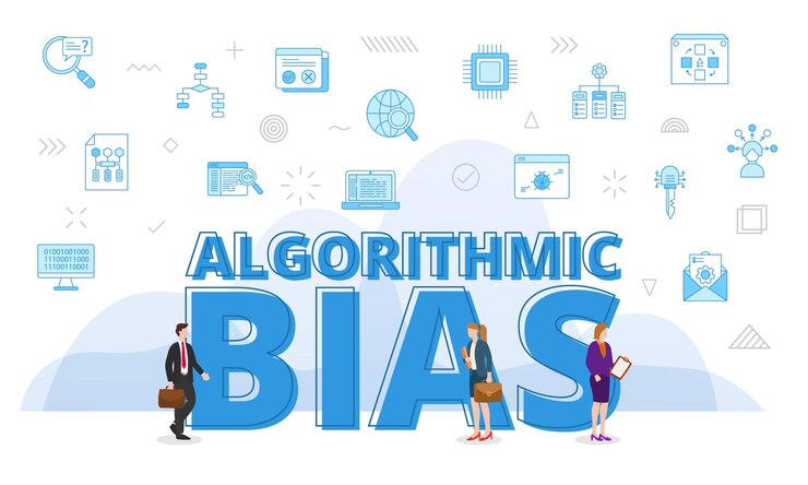 Premium Vector | Algorithmic bias concept with big words and people ... Premium Vector | Algorithmic bias concept with big words and people ...