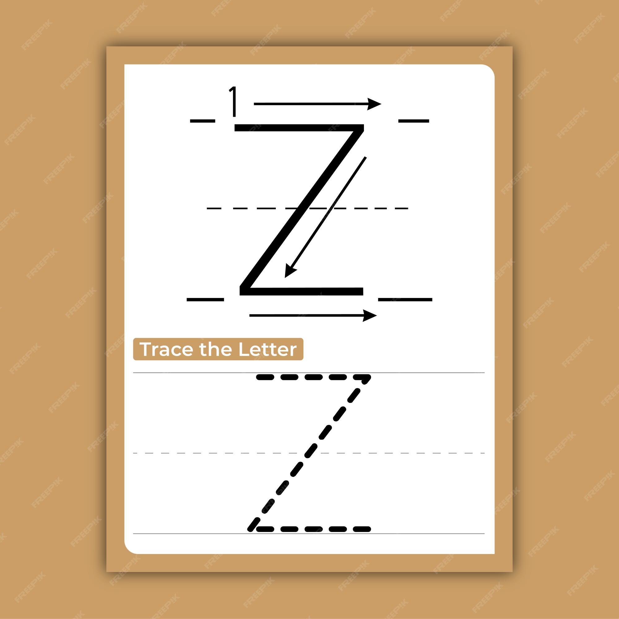 Premium Vector | Alphabet letter tracing workbooks Premium Vector | Alphabet letter tracing workbooks