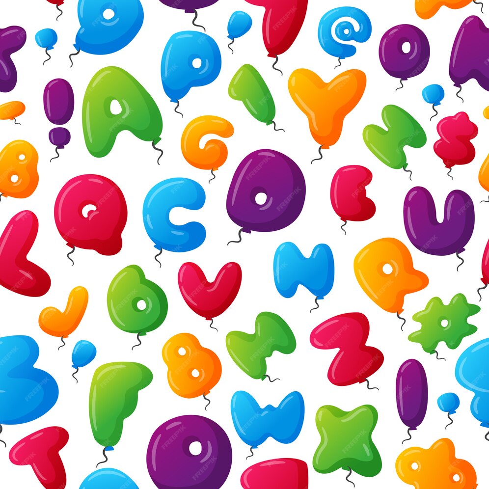 Premium Vector | Alphabet seamless pattern Premium Vector | Alphabet seamless pattern