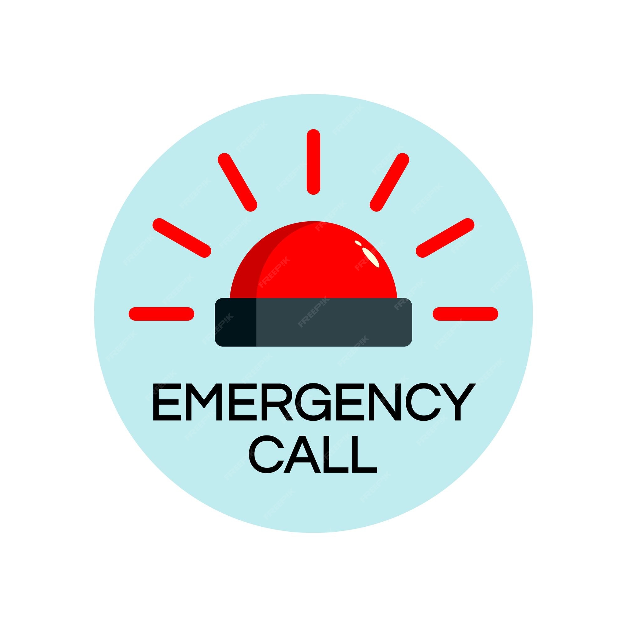 Premium Vector | Ambulance siren vector. emergency call icon Premium Vector | Ambulance siren vector. emergency call icon