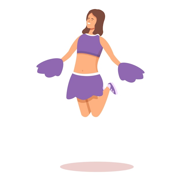 Premium Vector | American cheerleader jump icon cartoon vector Spirit ... Premium Vector | American cheerleader jump icon cartoon vector Spirit ...