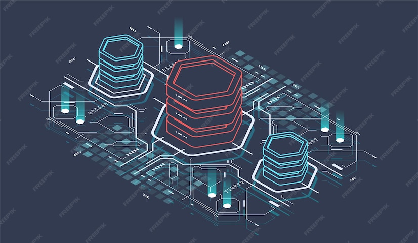 Premium Vector | Analysis and Information. Isometric tech illustration ...