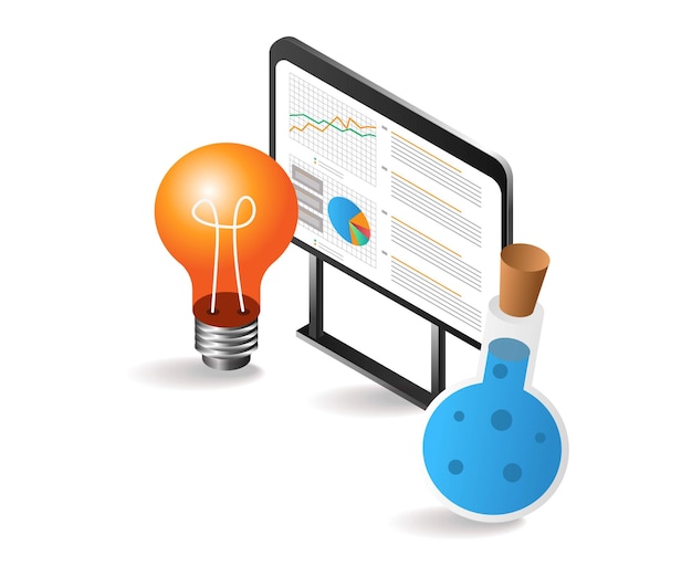 Premium Vector | Analysis of laboratory experimental data Premium Vector | Analysis of laboratory experimental data