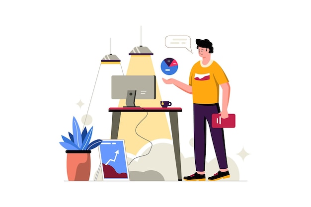 Premium Vector | Analytics business Premium Vector | Analytics business