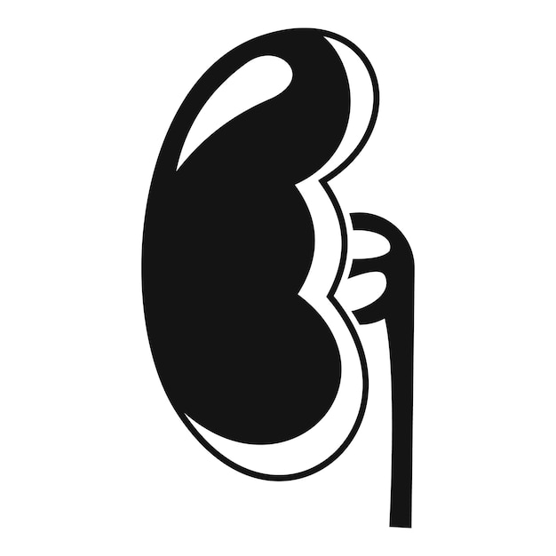 Anatomie nier pictogram Eenvoudige illustratie van anatomie nier vector ... Anatomie nier pictogram Eenvoudige illustratie van anatomie nier vector ...