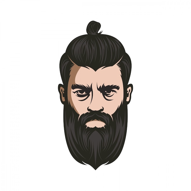 Premium Vector | Angry bearded man vector Premium Vector | Angry bearded man vector
