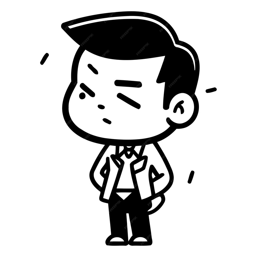 Angry boss character design Vector illustration in flat cartoon style ... Angry boss character design Vector illustration in flat cartoon style ...