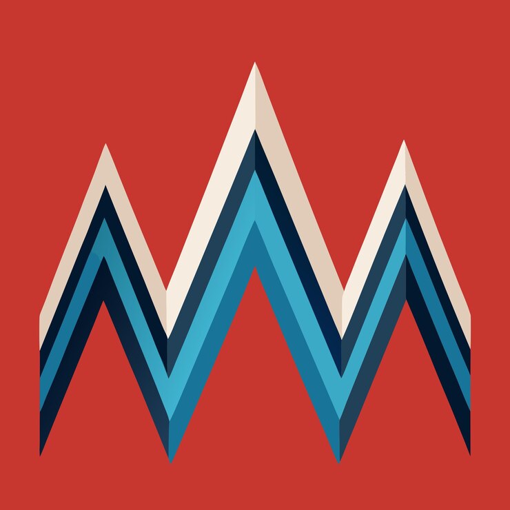 Angular Waveforms Design of a pattern using sharp angular lines that ...