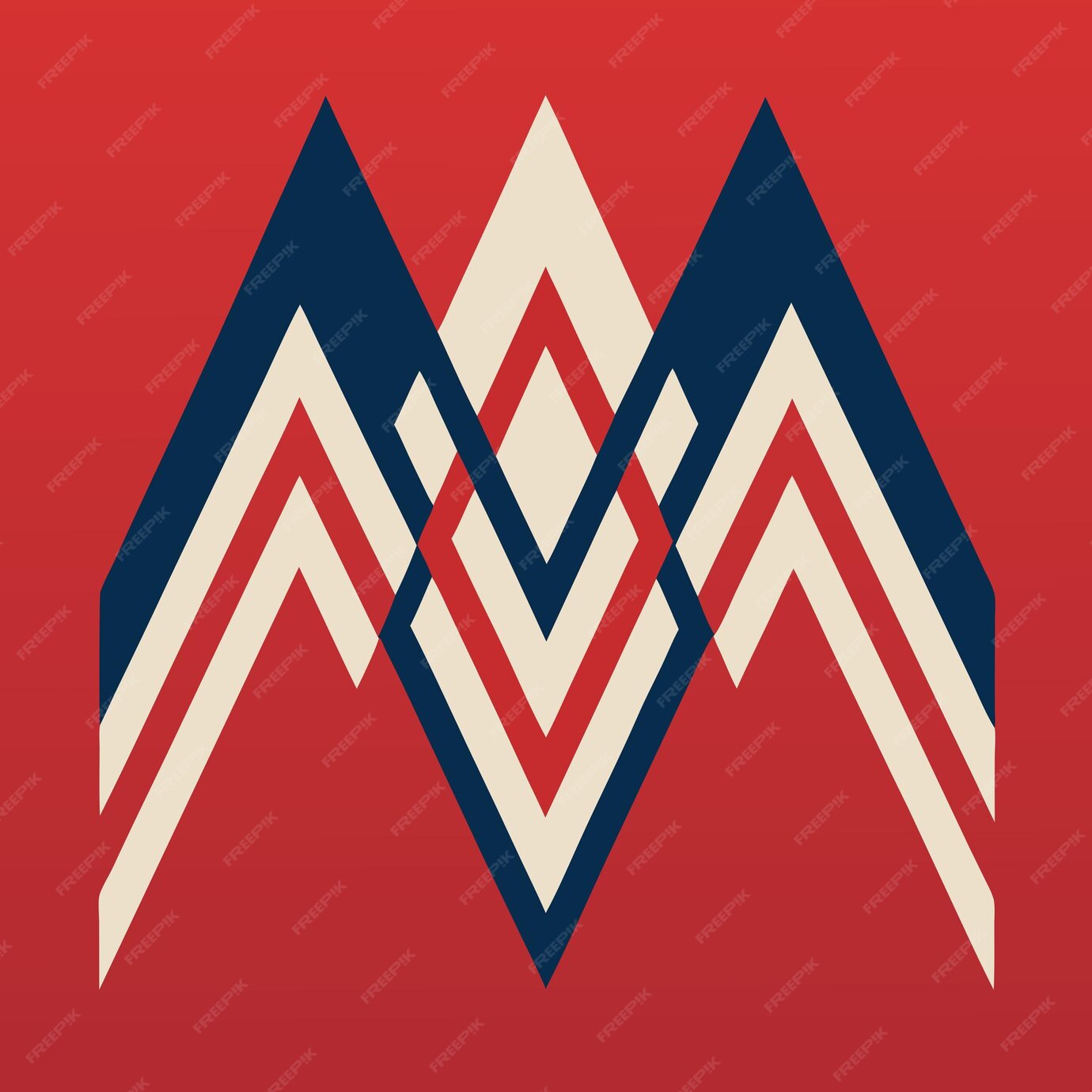 Angular Waveforms Design of a pattern using sharp angular lines that ...