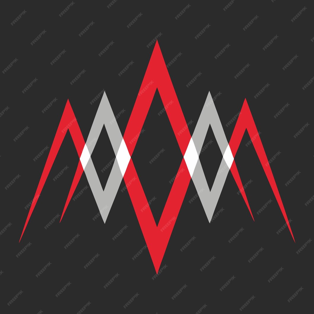 Angular Waveforms Design of a pattern using sharp angular lines that zigzag across the canvas ...