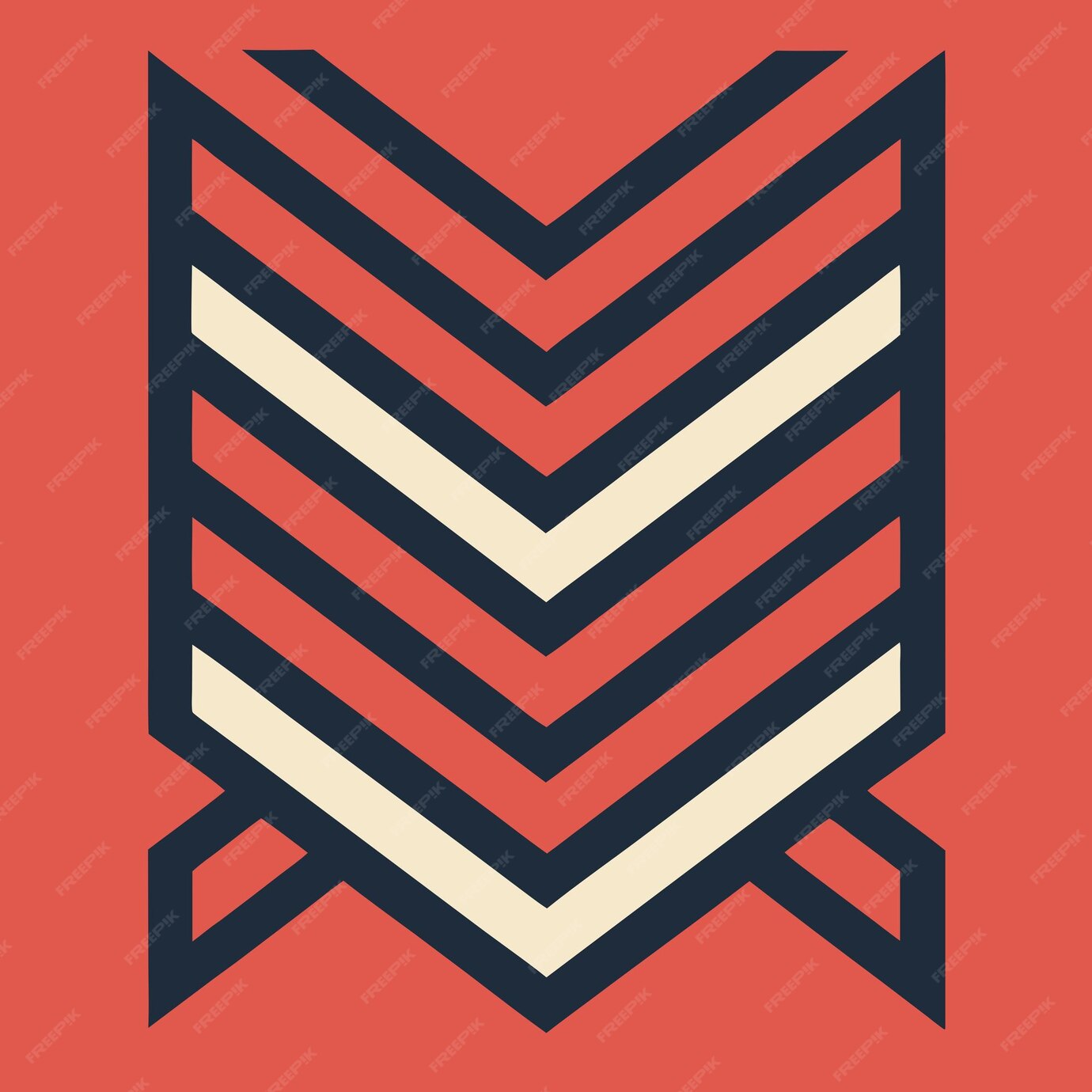 Angular Waveforms Design of a pattern using sharp angular lines that zigzag across the canvas ...