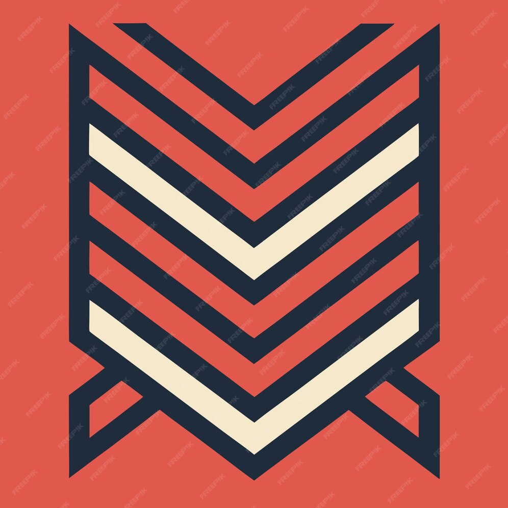 Angular Waveforms Design of a pattern using sharp angular lines that zigzag across the canvas ...