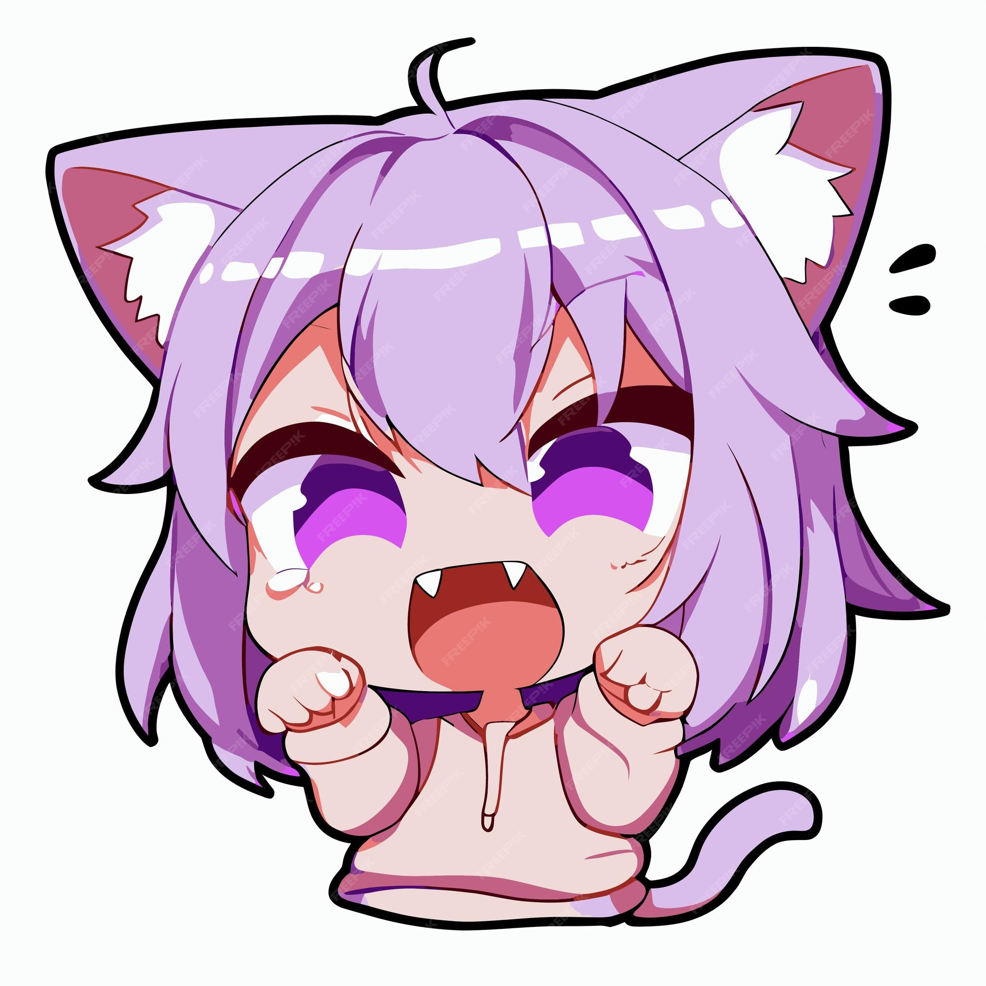 Anime Girl With Purple Hair