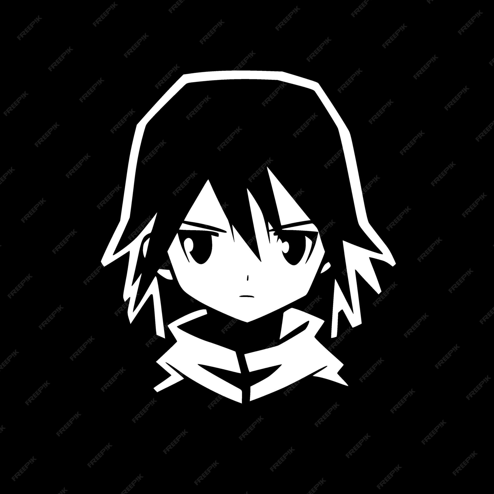 Premium Vector | Anime Minimalist and Simple Silhouette Vector illustration Premium Vector | Anime Minimalist and Simple Silhouette Vector illustration