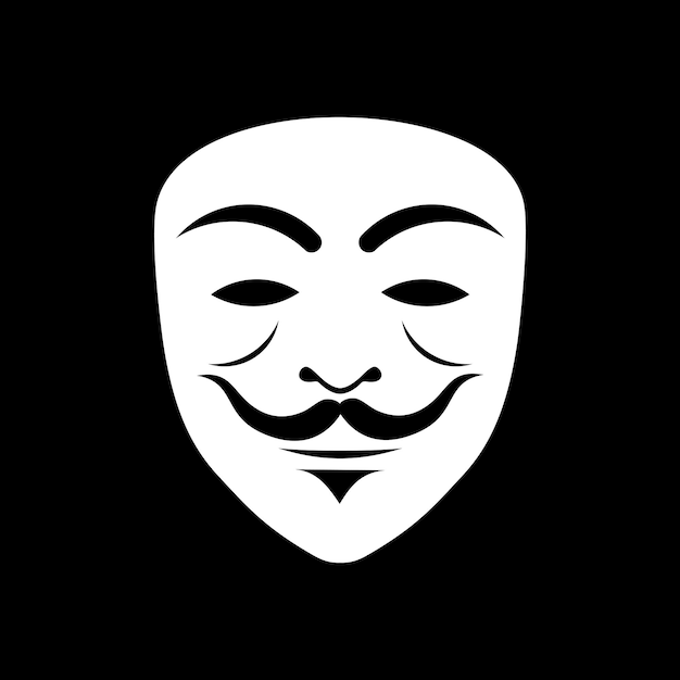 Premium Vector | Anonymous mask logo design vector icon template Premium Vector | Anonymous mask logo design vector icon template