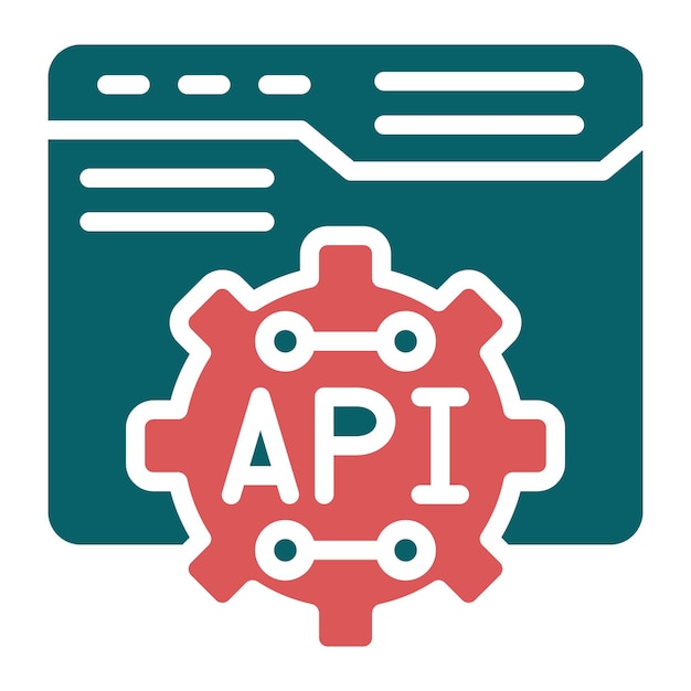 Premium Vector | API Icon Style Premium Vector | API Icon Style