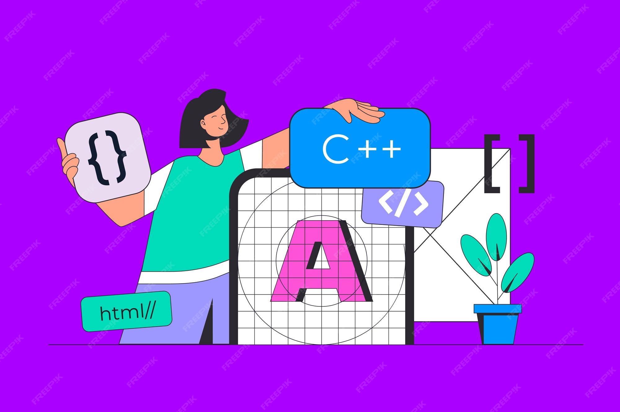 Premium Vector | App development concept in modern flat design for web ...
