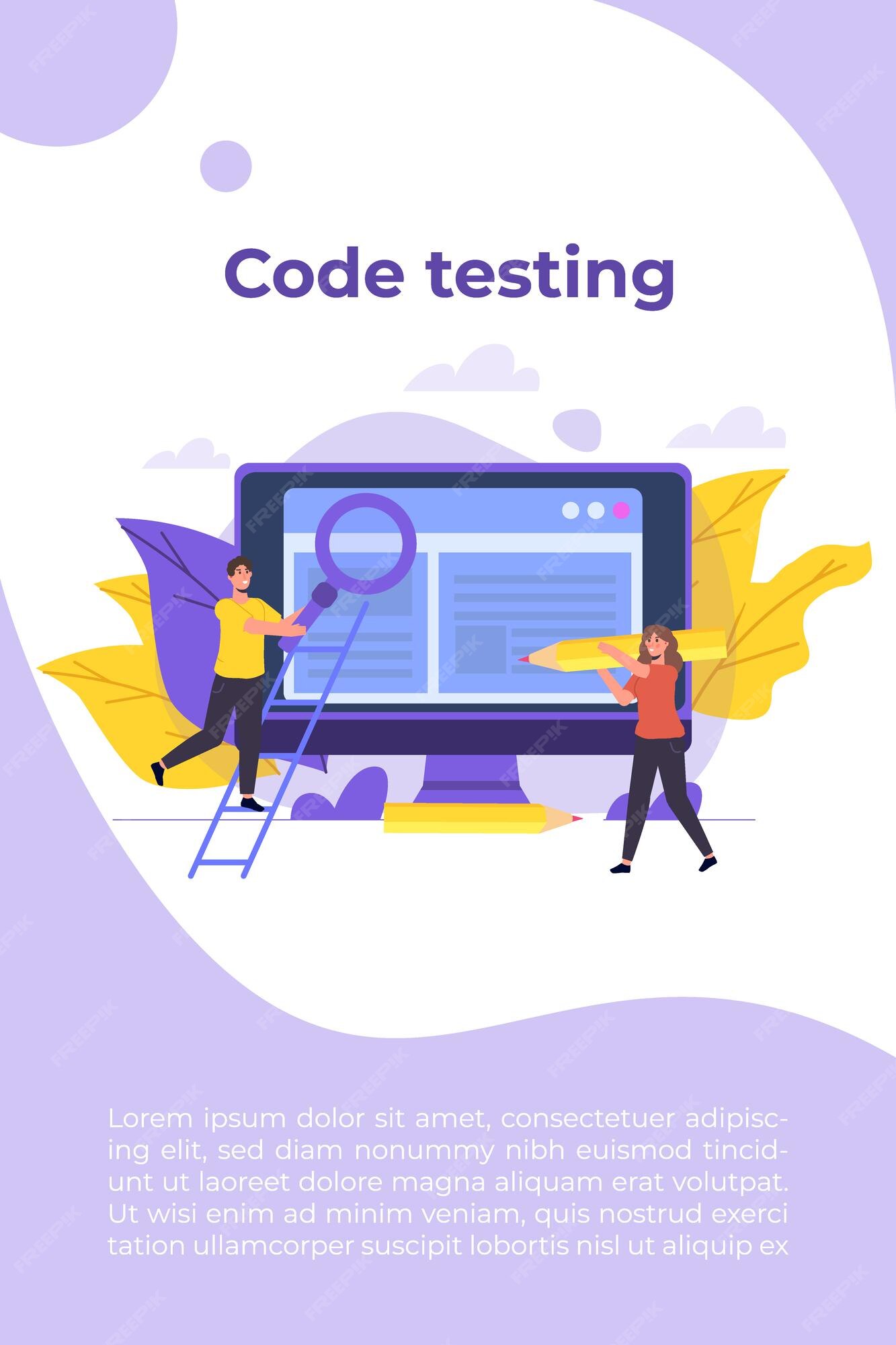 Premium Vector App Tester Software Or Application Testing Concept Debugging Development