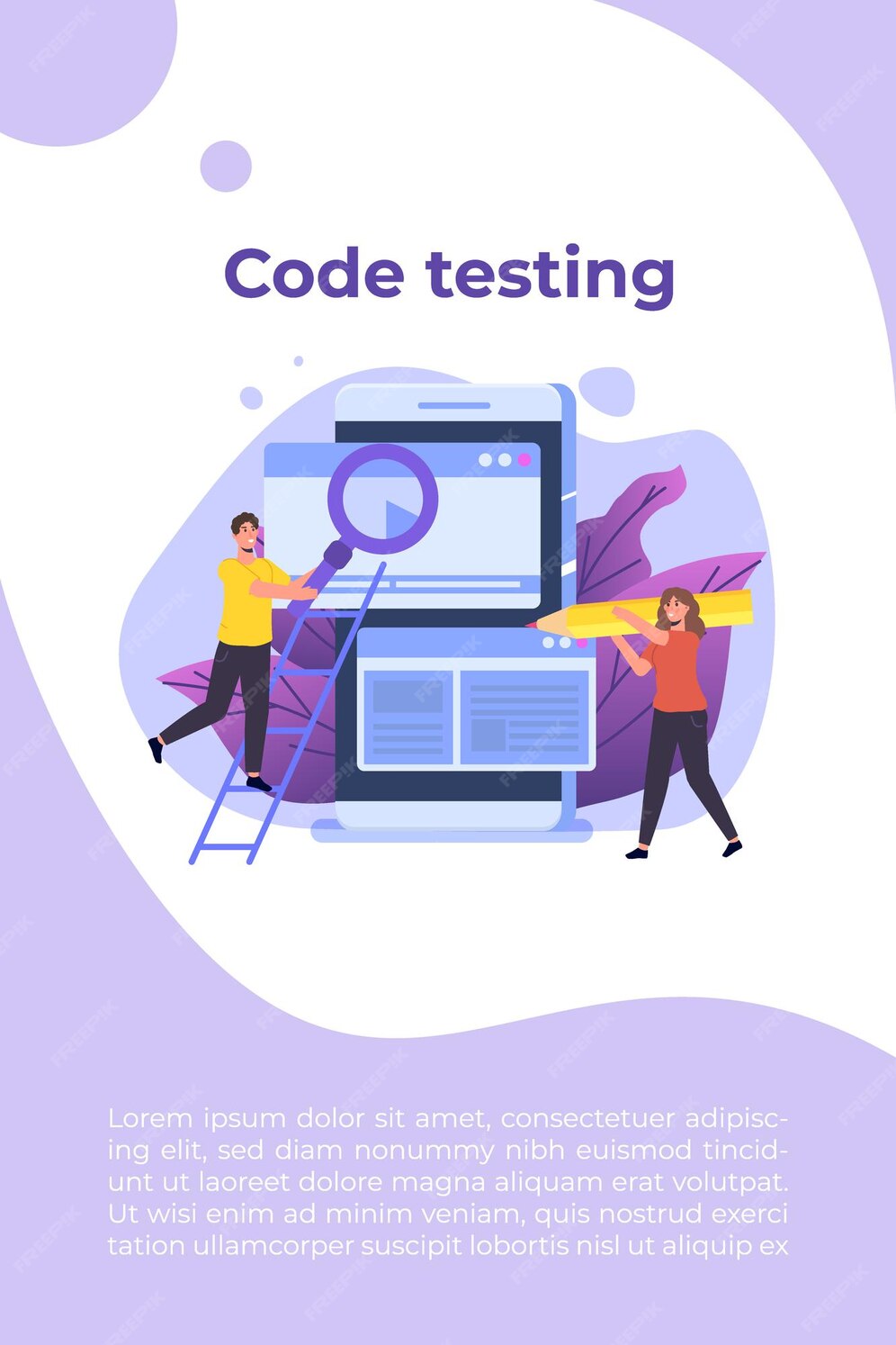 Premium Vector | App tester. Software or application testing concept ...