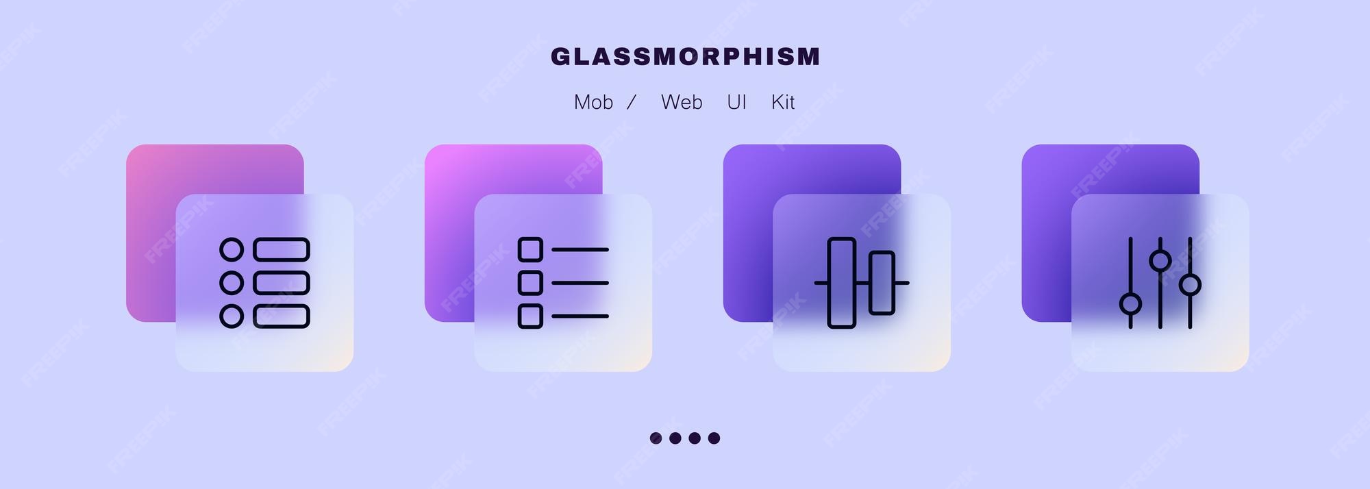Premium Vector | Application menu set icon list captions control panel slider alignment checkbox ...