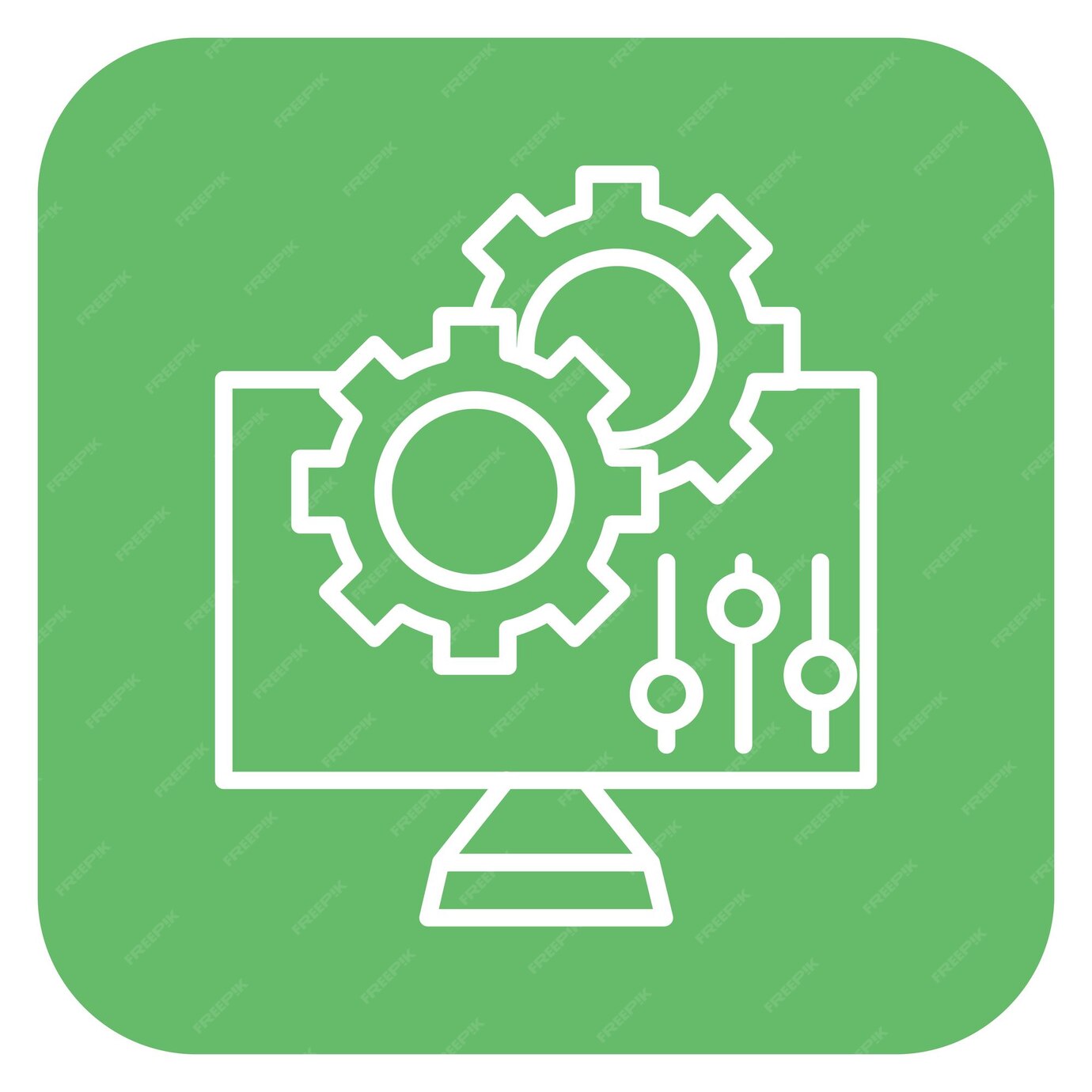 Premium Vector | Application Setting Vector Illustration Premium Vector | Application Setting Vector Illustration