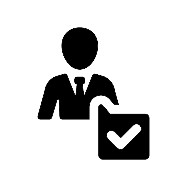 Approve person icon | Premium AI-generated vector Approve person icon | Premium AI-generated vector