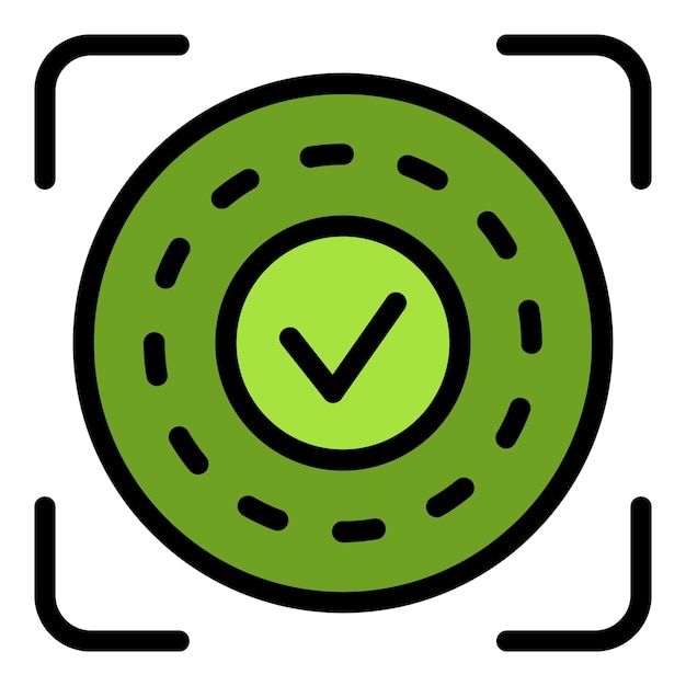 Premium Vector | Approved authentication icon outline approved ... Premium Vector | Approved authentication icon outline approved ...