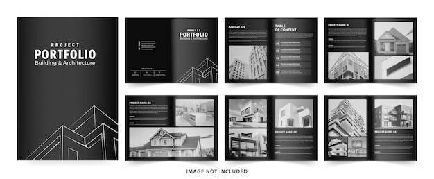 Premium Vector | Architecture or Interior portfolio template design ... Premium Vector | Architecture or Interior portfolio template design ...