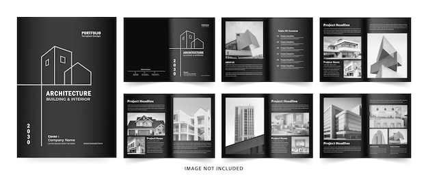 Premium Vector | Architecture or Interior portfolio template design ... Premium Vector | Architecture or Interior portfolio template design ...