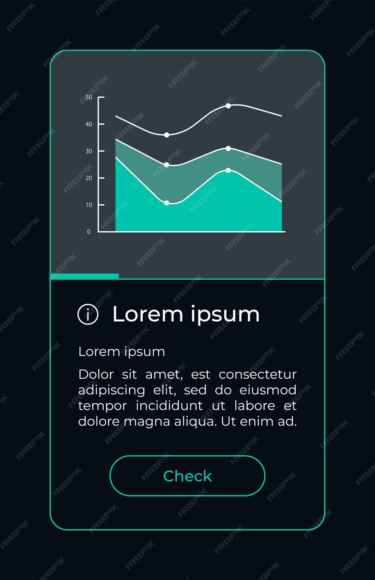 Premium Vector | Areas diagram UI element template Premium Vector | Areas diagram UI element template