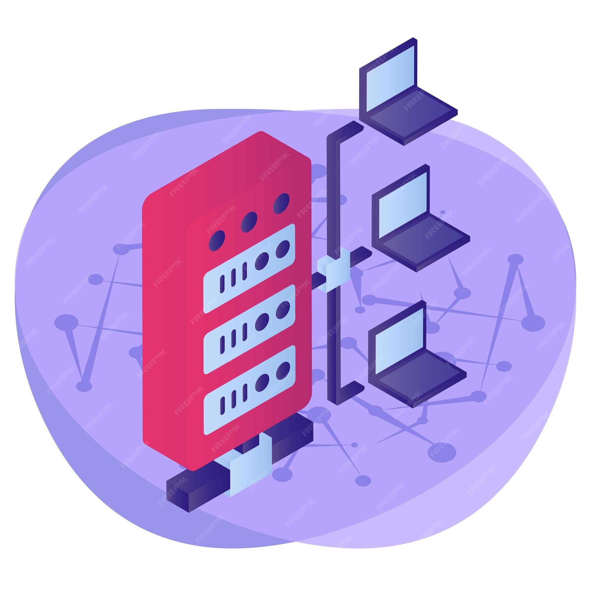 Premium Vector | Array database management systems isometric concept ...