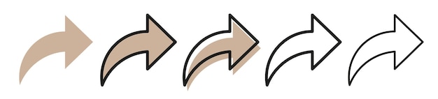 Premium Vector | Arrow set arrow icons collection arrow flat style ... Premium Vector | Arrow set arrow icons collection arrow flat style ...