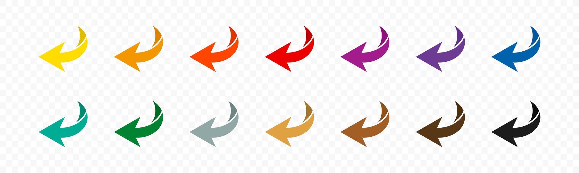 Premium Vector | Arrow vector icon set colored up arrows collection ... Premium Vector | Arrow vector icon set colored up arrows collection ...