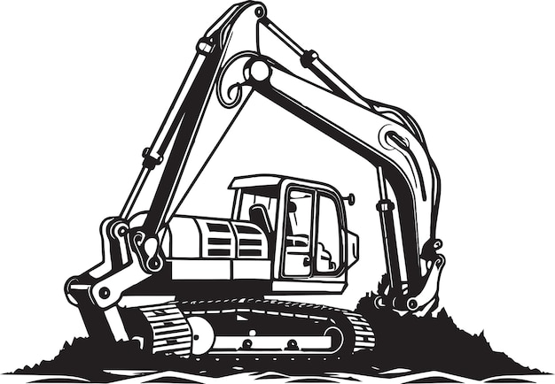 Premium Vector | The Art of Precision Digging Mastering Excavator Control Premium Vector | The Art of Precision Digging Mastering Excavator Control