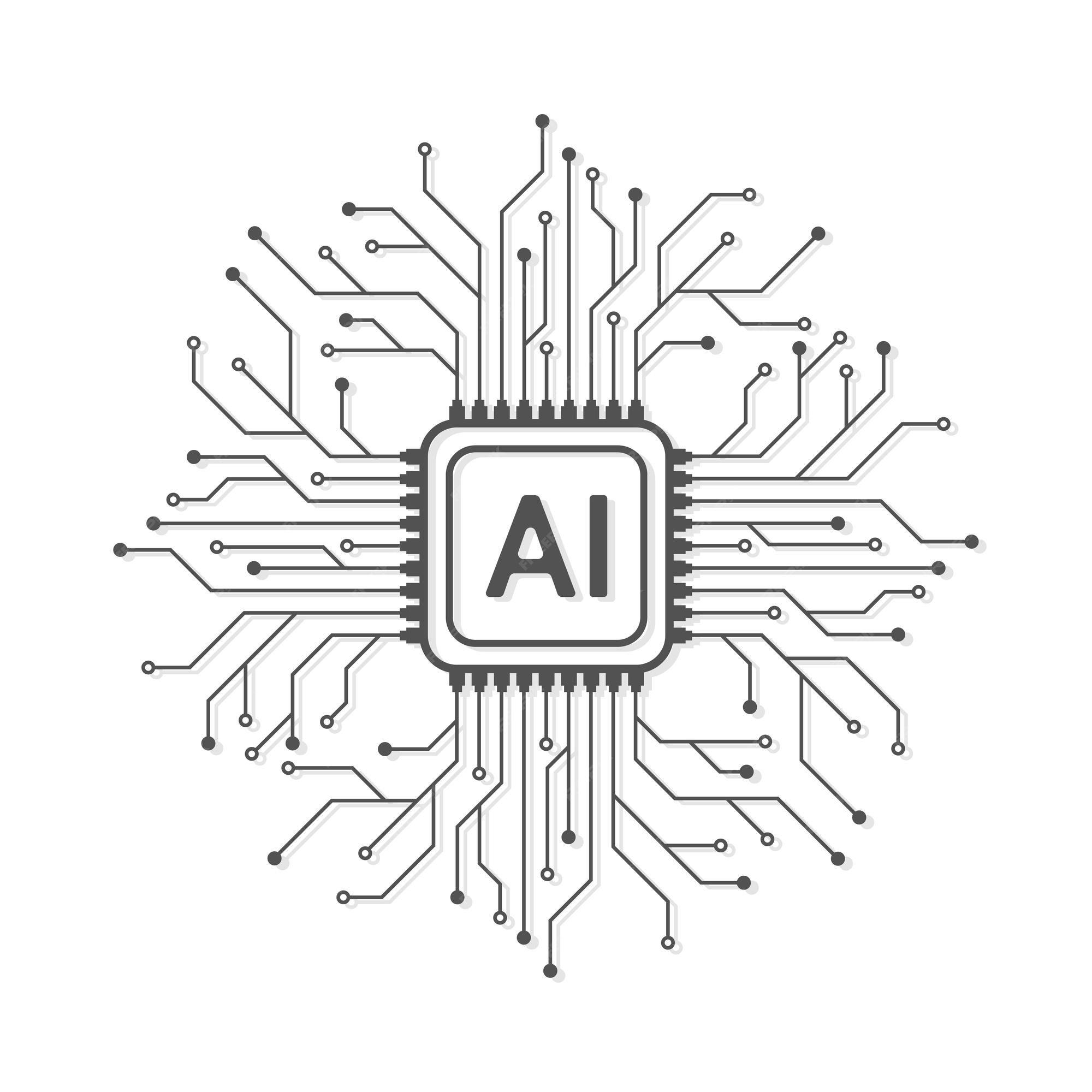 Premium Vector | Artificial intelligence circuit line style Machine ... Premium Vector | Artificial intelligence circuit line style Machine ...