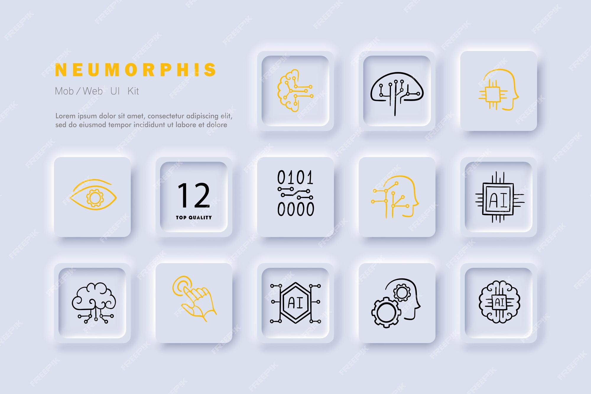 Premium Vector | Artificial intelligence development icon advancements ... Premium Vector | Artificial intelligence development icon advancements ...