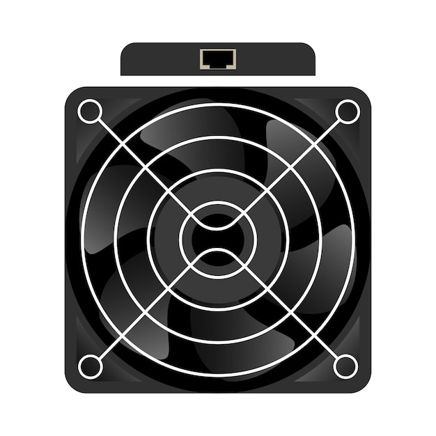 Premium Vector | Asic miner logo bitcoin mining machine Premium Vector | Asic miner logo bitcoin mining machine