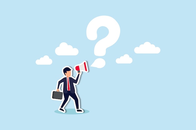 Premium Vector | Ask question for answer or solution to solve problem ... Premium Vector | Ask question for answer or solution to solve problem ...