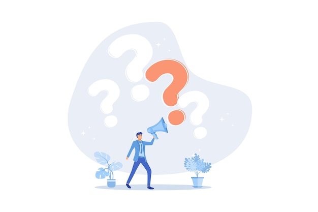 Premium Vector | Ask question for answer or solution to solve problem ... Premium Vector | Ask question for answer or solution to solve problem ...