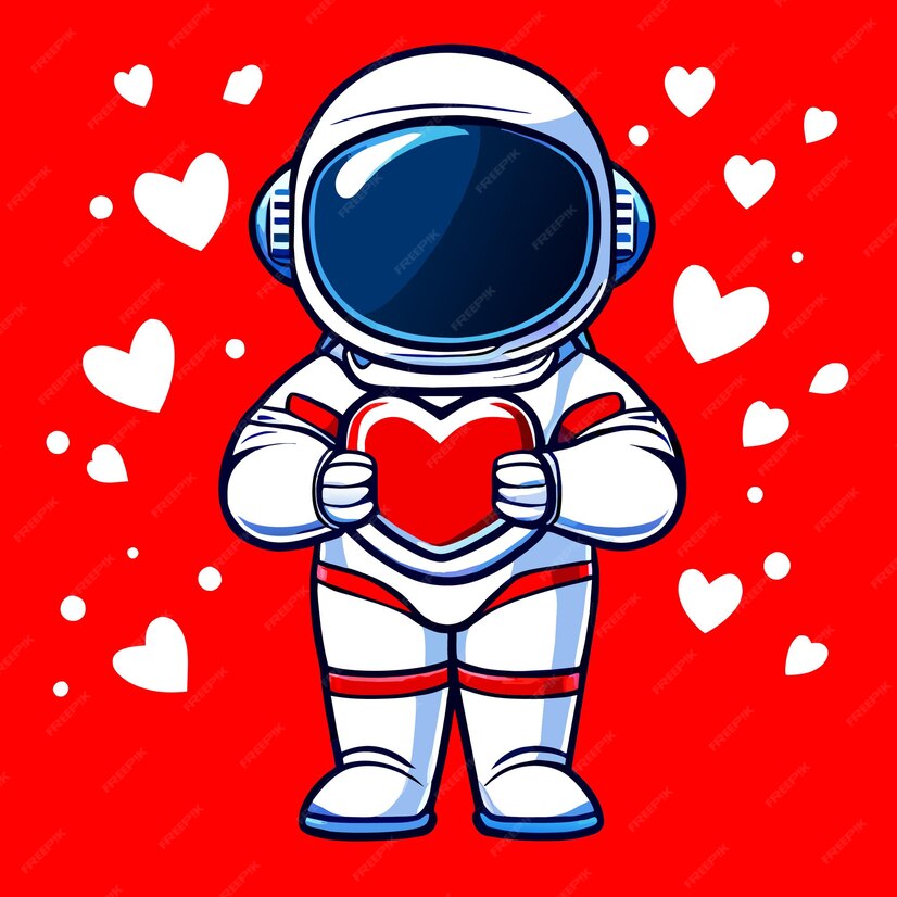 Premium Vector Astronaut Floating In Space Art