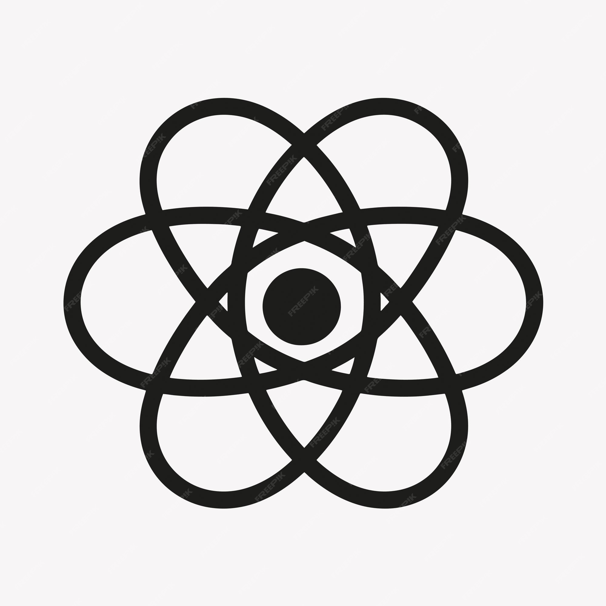 Premium Vector Atomic Symbol For Science Concepts